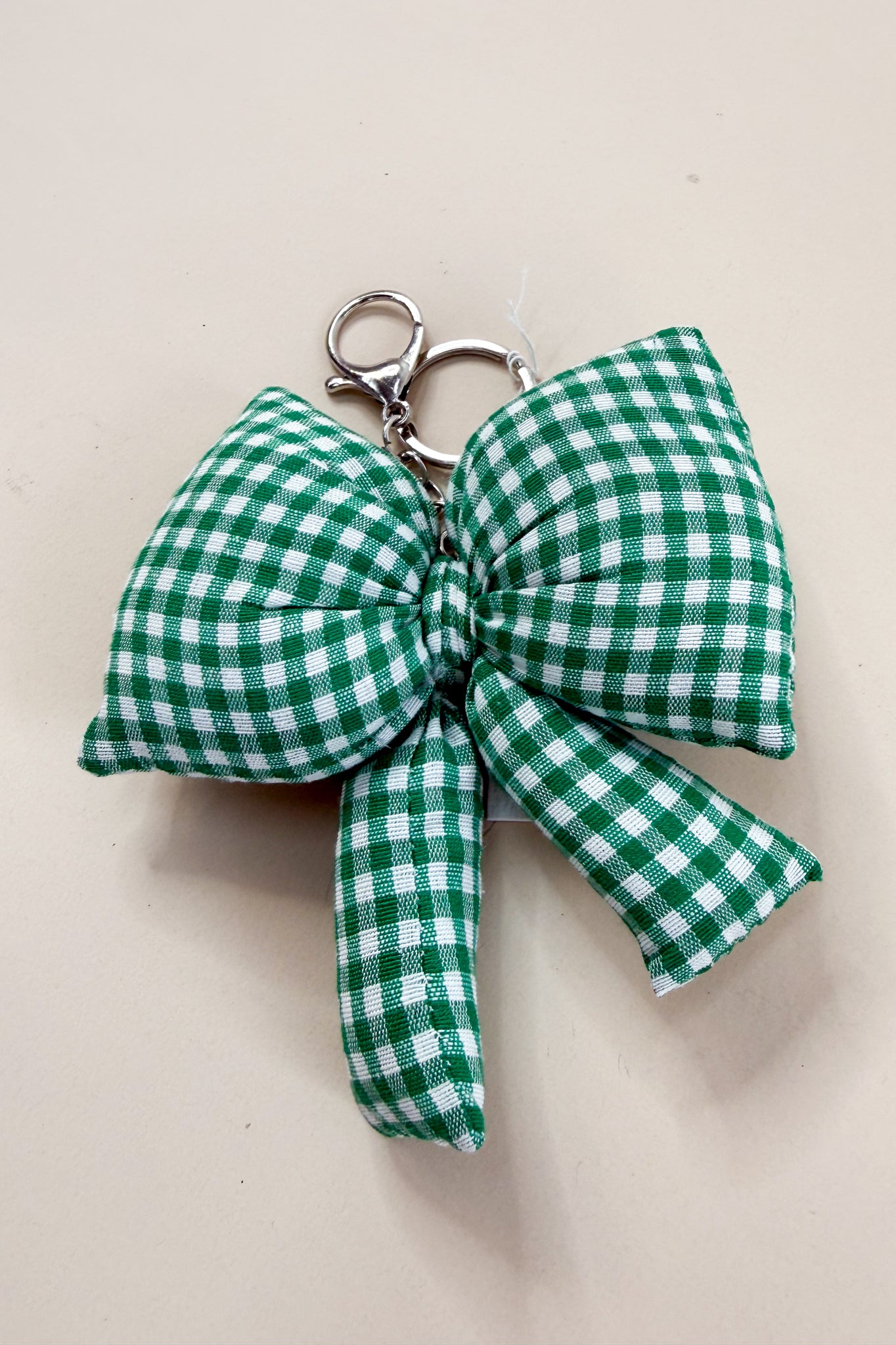 Puffy Checker Ribbon Bag Charm – Nora Gray